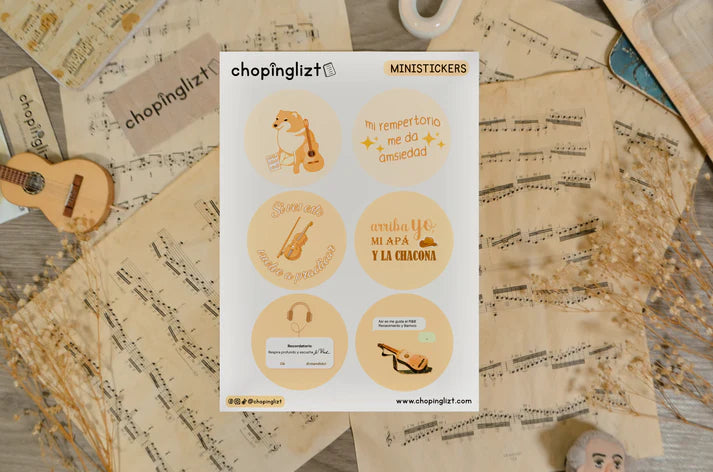 Plantilla de Stickers Barroco Chopinglizt – The Strings House